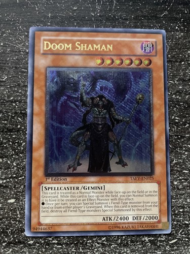 CARTE YU-GI-OH! DOOM SHAMAN TAEV-EN025 NEUF/MINT ULTIMATE RARE | eBay