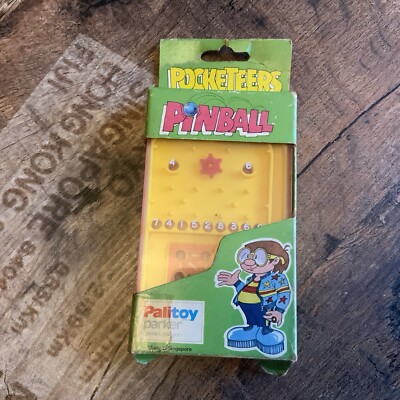 Vintage Palitoy Pocketeers Pinball Hand Held Retro Boxed Video Game ...