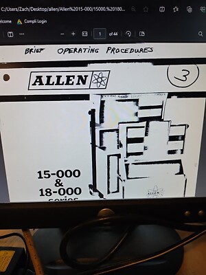 Allen Test Products 15000 18000 Engine Analyzer User Manual Pdf Book Cd ...