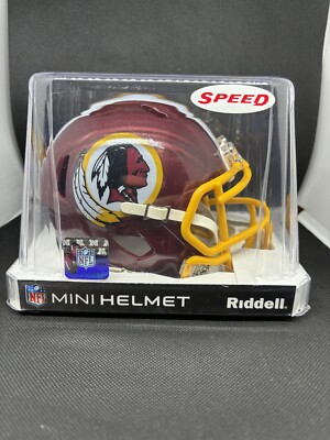 Washington Redskins Custom Mini Football Helmet Riddell Speed With Box ...