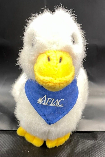 AFLAC Insurance Duck Mascot Plush 6" Tall W/ Scarf Bandana | eBay