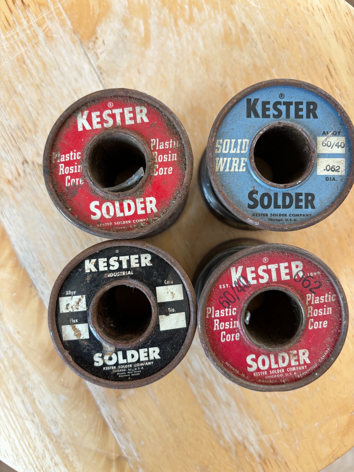 Vintage Kester Solder-4 rolls (2.7 pounds total) - Used | eBay