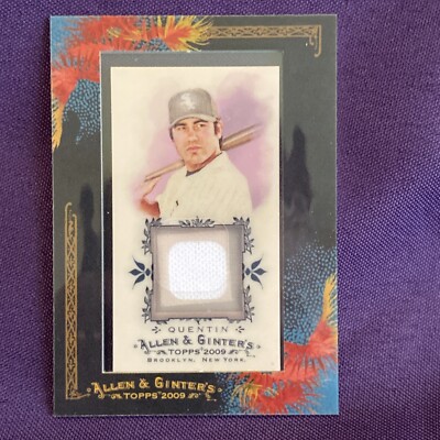 2009 TOPPS ALLEN & GINTER JSY CARLOS QUENTIN CHICAGO WHITE SOX JERSEY ...