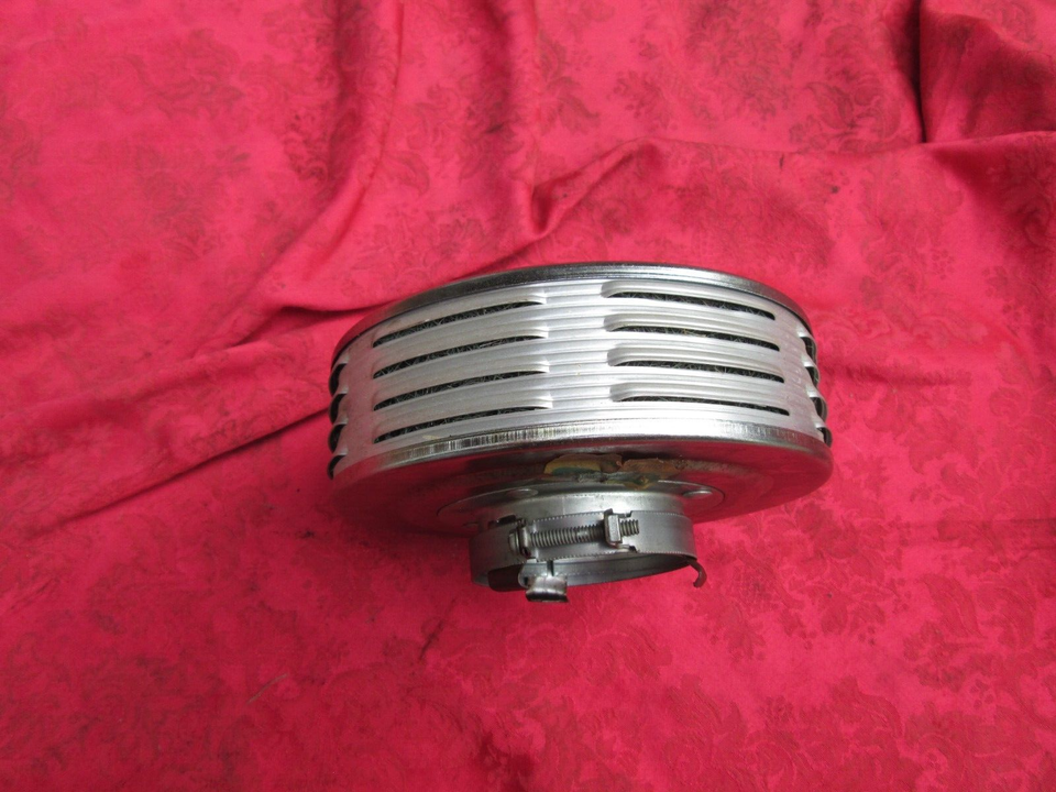 VINTAGE BADGER CHROME 2 BARREL AIR CLEANER CAL CUSTOM L.A. HOT ROD RARE ...