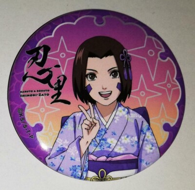 Japanese anime NARUTO Can Badge Rin Nohara Nijigen no Mori | eBay