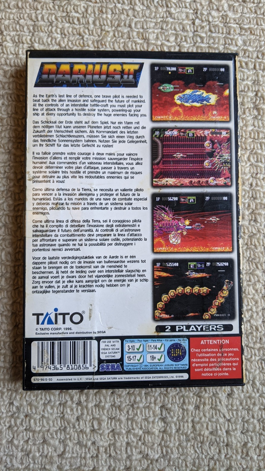 SEGA SATURN DARIUS II | eBay UK