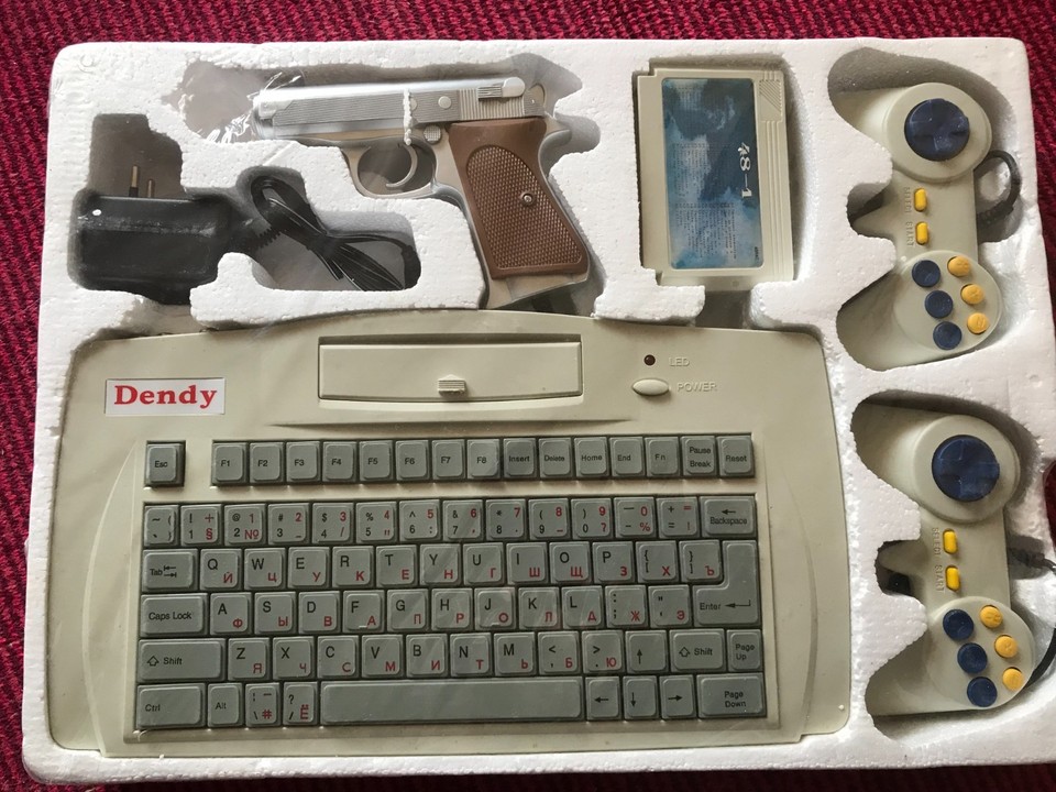Famiclone Dendy 8bit vintage keyboard Rare console in box was Not Use ...