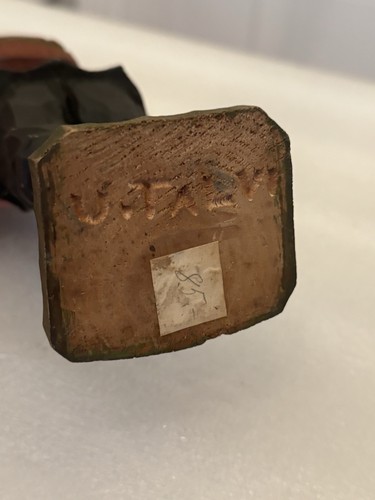 C 1920s Folk Art Carved & Painted Figure Man With Pipe Signed Ukko ...