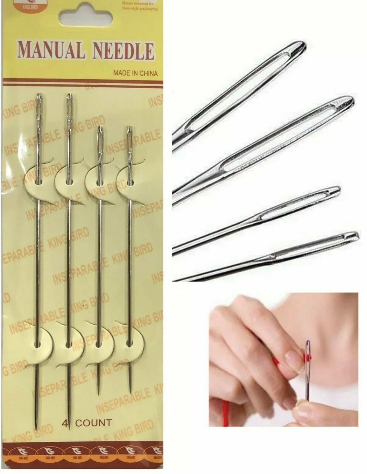 Extra Long Needles Hand Sewing Manual Needling Large Thick Haberdashery ...