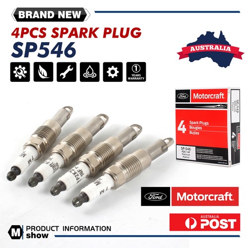 Set of 4PCS Motorcraft Spark Plugs SP515 For Ford 5.4L 3V PZH14F SP-546 ...