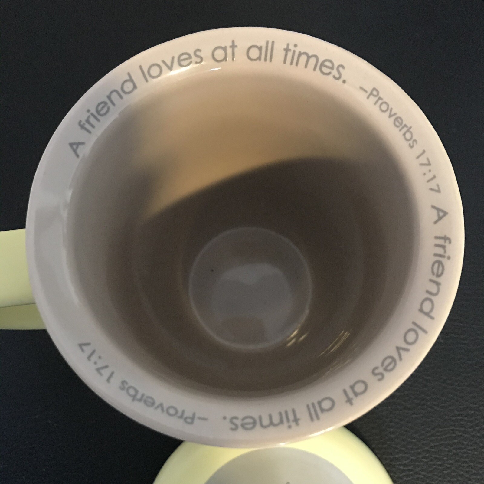 Abbey Press Coffee Mug/Cup With Lid Bible Quote Prov 17:17 A Friends ...