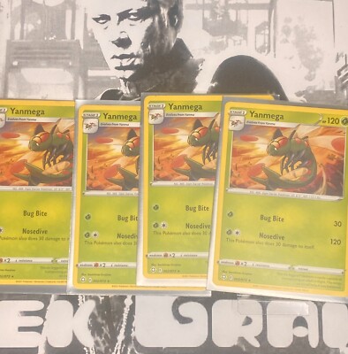 4x Yanmega Shining Fates 002/072 Rare 2021 Pokemon Card TCG Mint | eBay