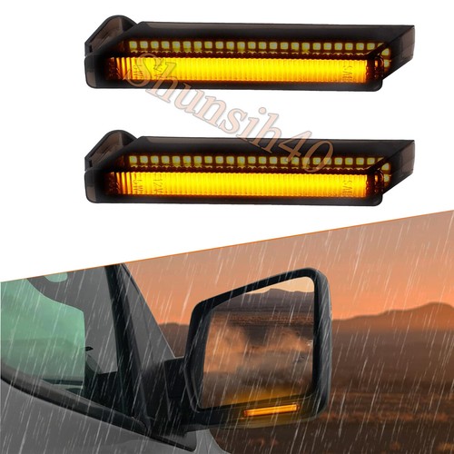 2 x Sequential LED Side Under Mirror Turn Signal Lamp For Ford F150 ...