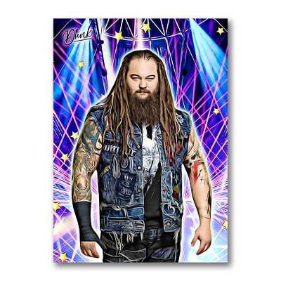 Bray Wyatt Main Event Sketch Card Limited 05/30 Dr. Dunk Signed | eBay