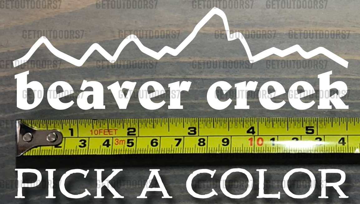 Beaver Creek Sticker 5.5" Colorado Ski Mountain Snowboard Decal Vail XO ...