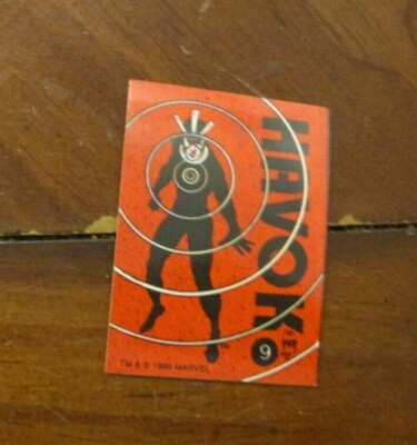 1986 MARVEL STICKER HAVOK #9 | eBay