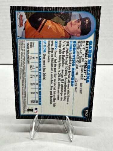 1999 Bowman Baltimore Orioles Baseball Card #170 Gabe Molina RC | eBay