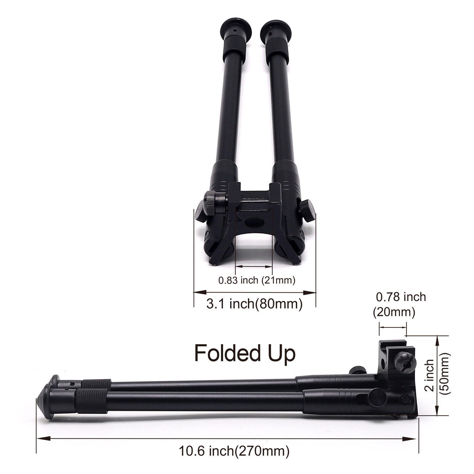 3-6'' 6-9'' 9-13''Rifle Bipod 1913 Picatinny Rail and Barrel Clamp ...