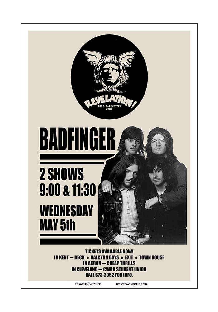 Badfinger 1971 Kent State Concert Poster | eBay