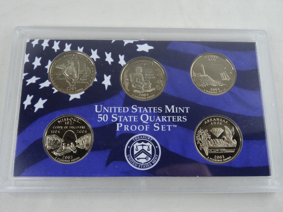 2003-S US Mint Proof Set 10 Coin Set OGP Original Government Packaging ...