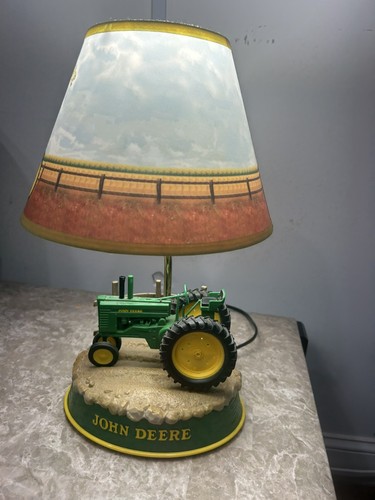 1999 John Deere Tractor Table Lamp With shade vintage tested works | eBay