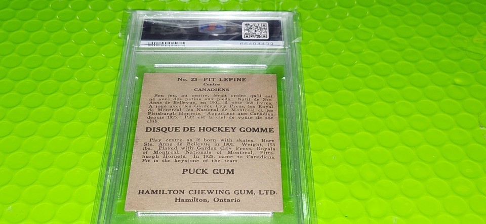 1933 HAMILTON GUM #23 PIT LEPINE PSA 4.5 Please see details in pictures ...