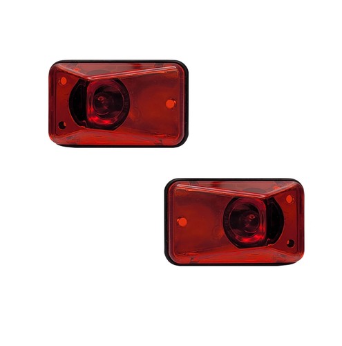 2Pcs Red JDM Side Fender Marker Lights Clearance Lamp for Trailer RV ...