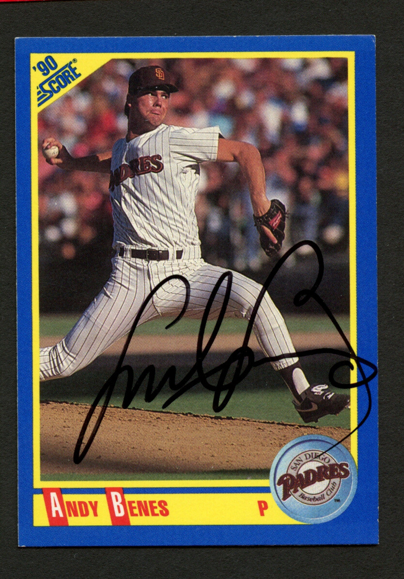 Andy Benes #578 signed autograph auto 1990 Score Baseball Trading Card ...