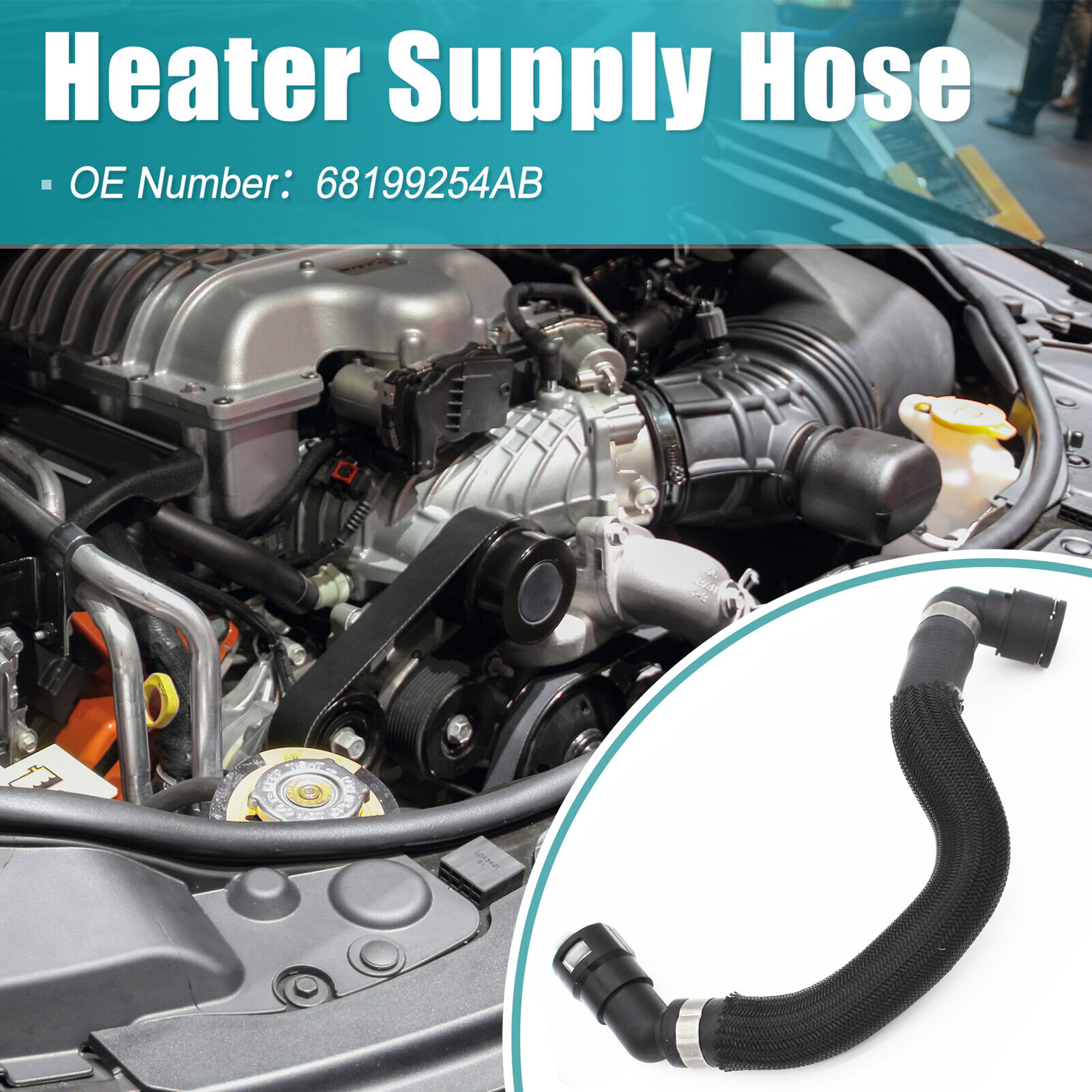 Heater Hose Fits 2015-2017 Chrysler 200 2016-2018 Jeep Cherokee 2.4 4 ...