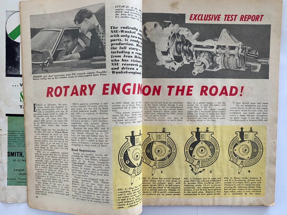 Feb 63 Studebaker Hawk GT Gelignite Jack Murray NSU Wankel Rotary ...