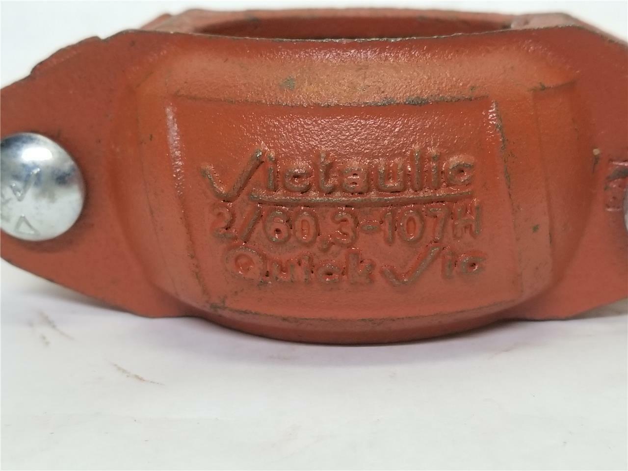 QuickVic® 2 inch Ductile Iron Rigid Coupling, No. 107H, Bolted Less ...