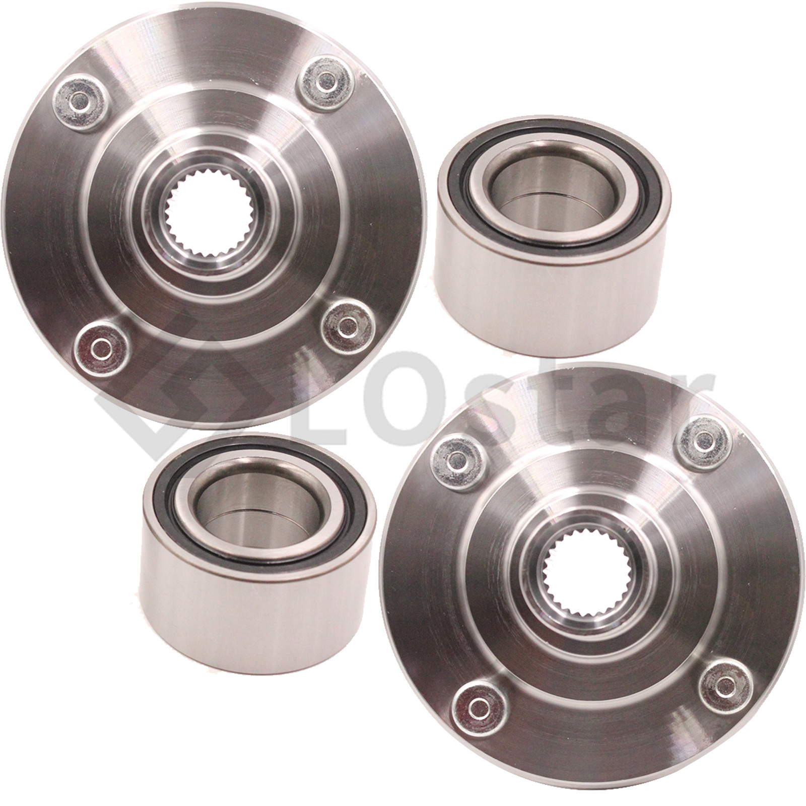 Pair(2) Front Wheel Hub & Bearing Fits Mitsubishi Lancer LS 02-07/ OZ ...