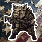 Military Stickers Tactical Operator SPECOPS Soldier Wild Boar Hog ...