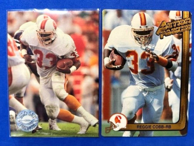 NFL - Reggie Cobb 1991 Pro Set Platinum & 1991 Hi-Pro Action Packed ...