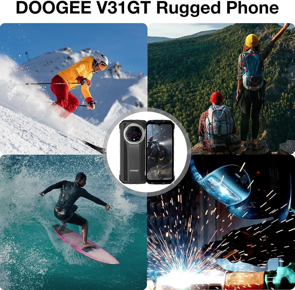 DOOGEE V31GT 5G Rugged Smartphone Unlocked 20GB+256GB Thermal Imaging ...