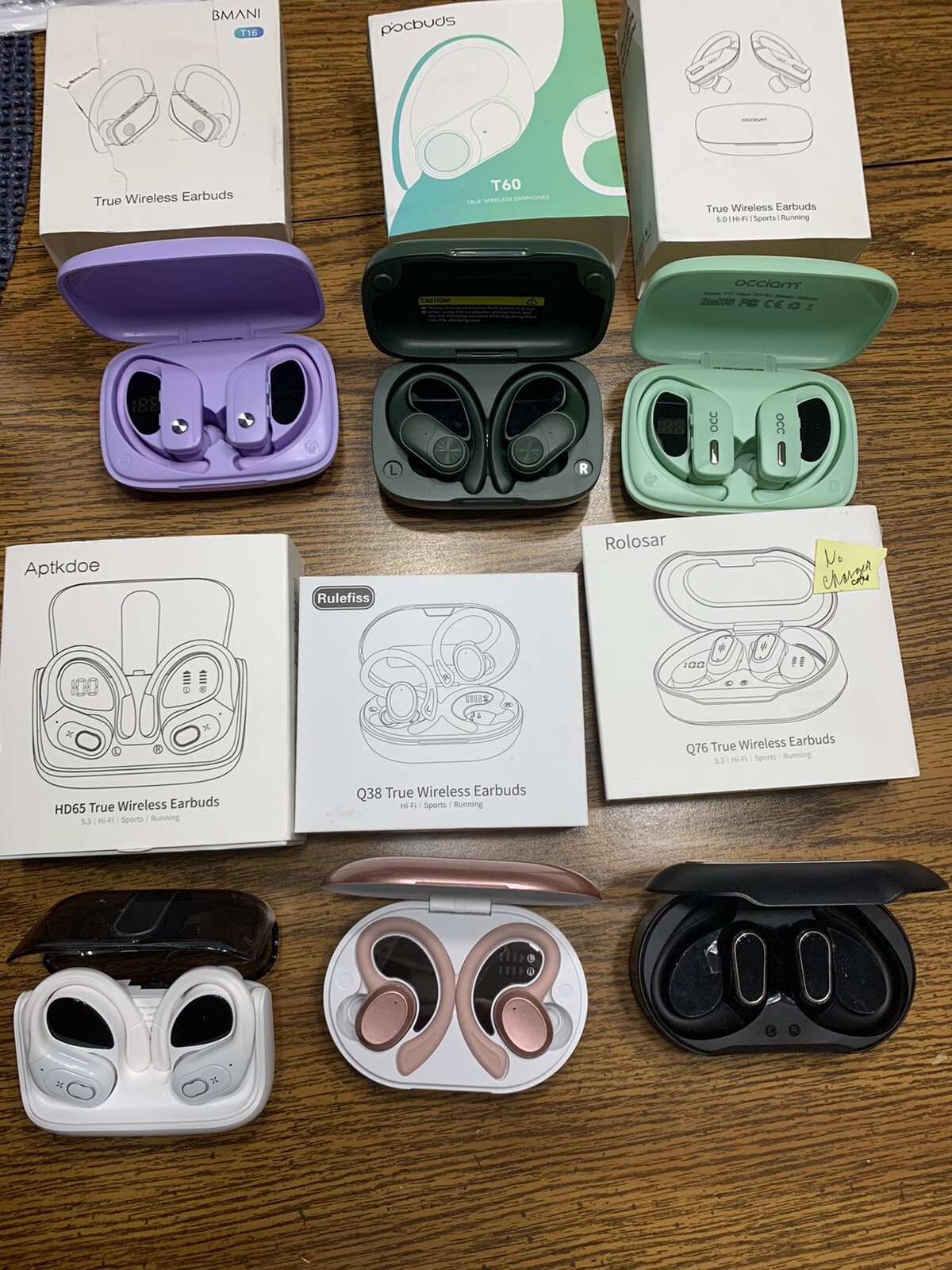 Lot Of 10 Sets-Wireless Earbuds, Hearing Aid, Pods- Two Do Not Have ...