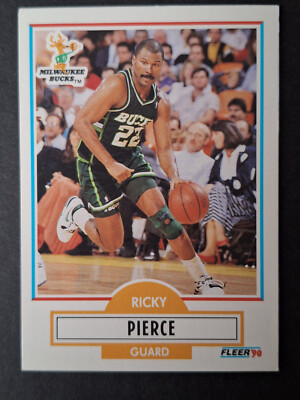 Ricky Pierce #106 Milwaukee Bucks NBA Card Fleer 1990 | eBay