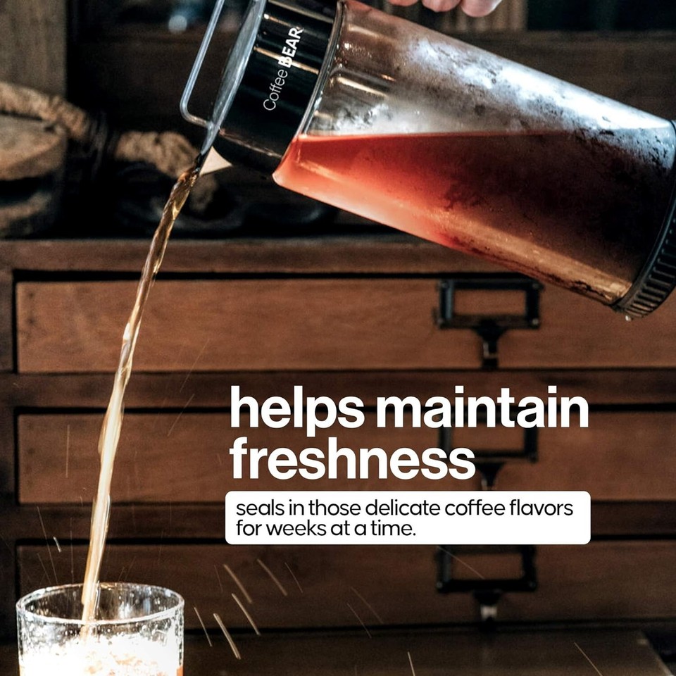 Coffee Bear Cold Brew Coffee Maker 1.3L (44OZ) Reusable Mesh Filter, Dishwash S9 | eBay