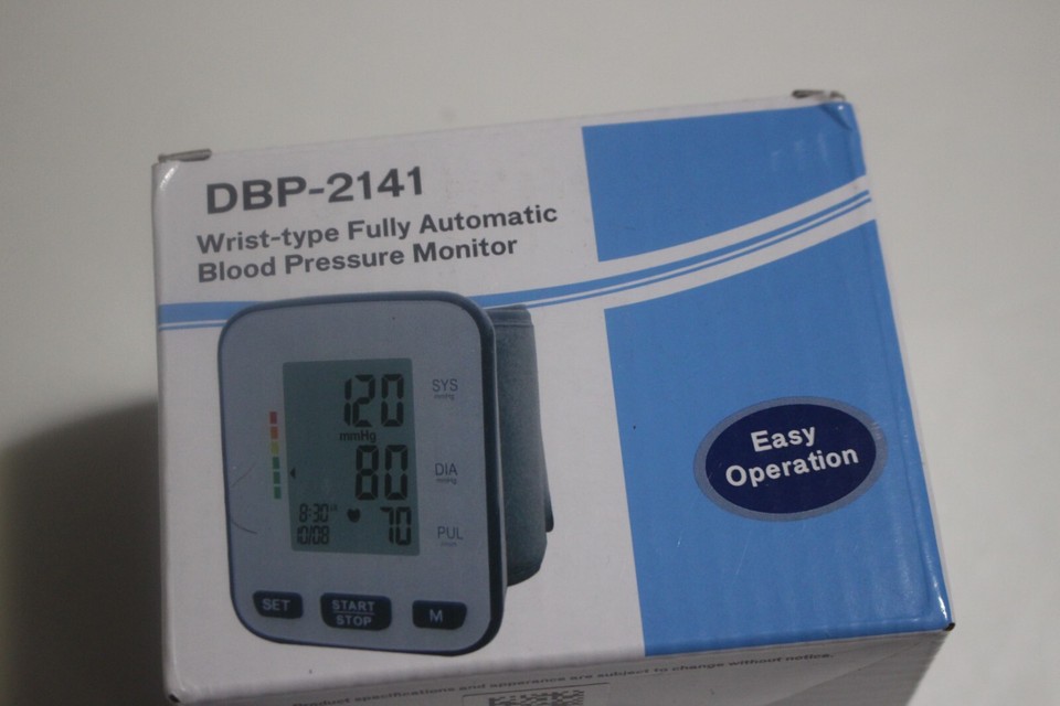 DBP-2141 WRIST-TYPE FULLY AUTOMATIC BLOOD PRESSURE MONITOR EASY ...