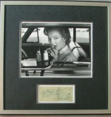 THE RAREST MARILYN MONROE SIGNATURE EVER! SIGNED ON HER BDAY! PSA & RR ...