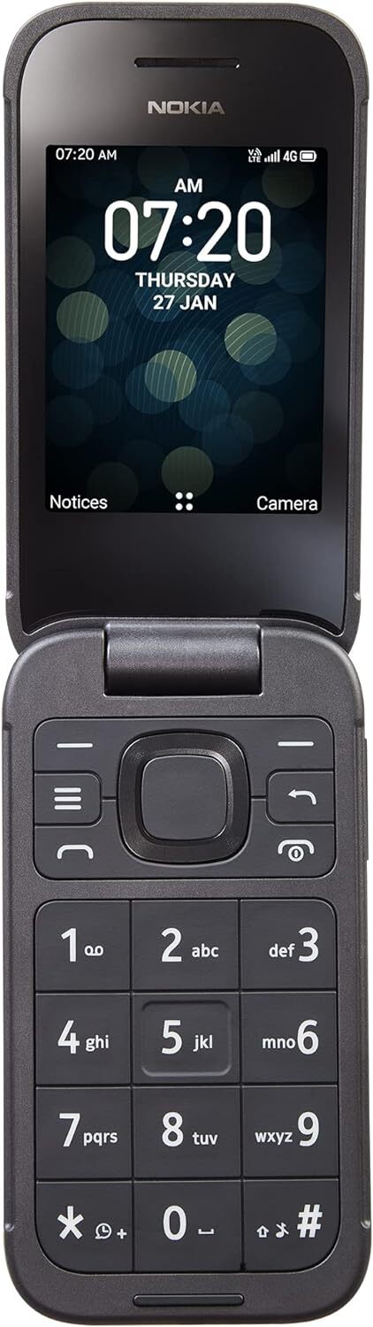 Tracfone Nokia 2760 Flip 4G LTE Prepaid Cell Phone with SIM Card, 4GB ...