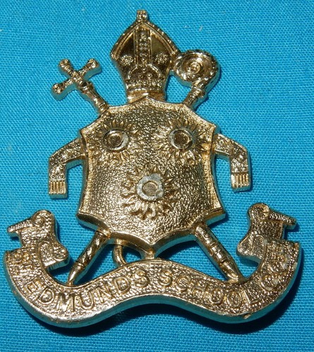 ANODISED ST EDMUND'S SCHOOL OTC BRITISH MILITARY CAP BADGE ORIGINAL ...