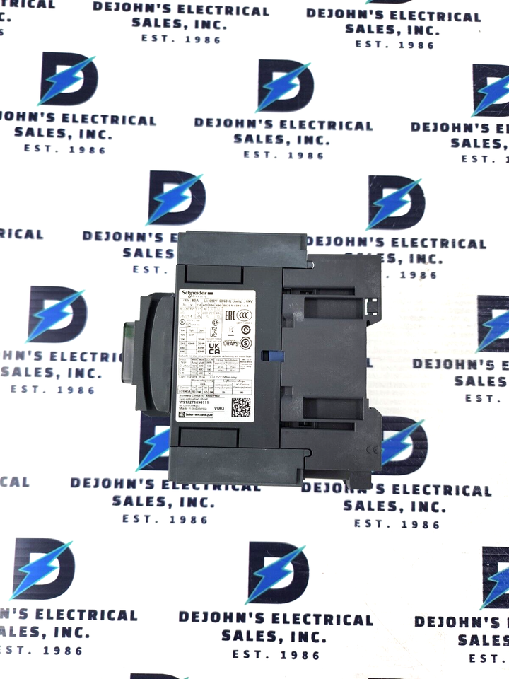 SCHNEIDER ELECTRIC LC1D65AG7 65AMPS 600V 40HP@480V 120V COIL 3 PHASE ...