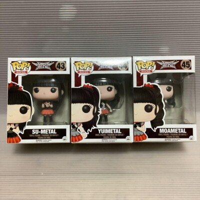 Babymetal Funko Pop ! Rocks #43 SU #44 YUI #45 MOA Figure Baby Metal ...