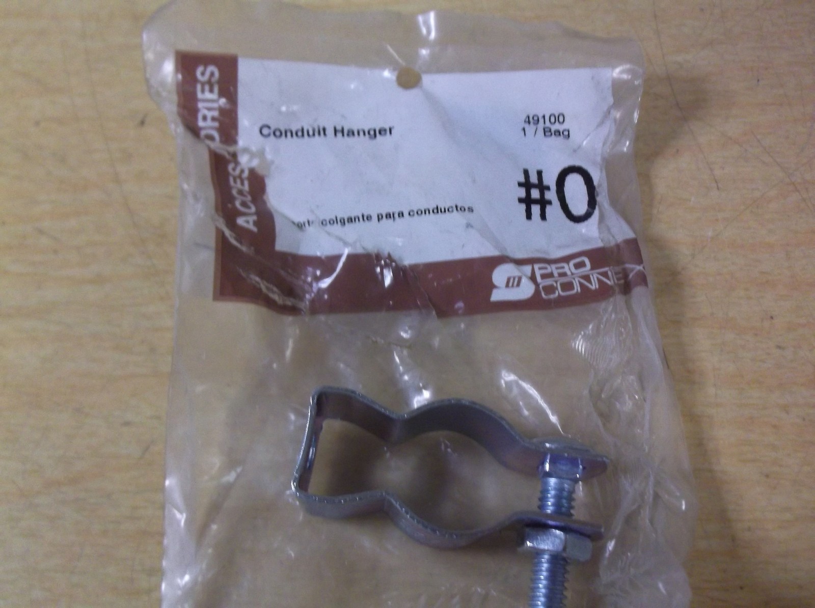 NEW Pro Connex #0 Conduit Hanger 3/8" 1/2" EMT 1/2" H.W. *FREE SHIPPING ...