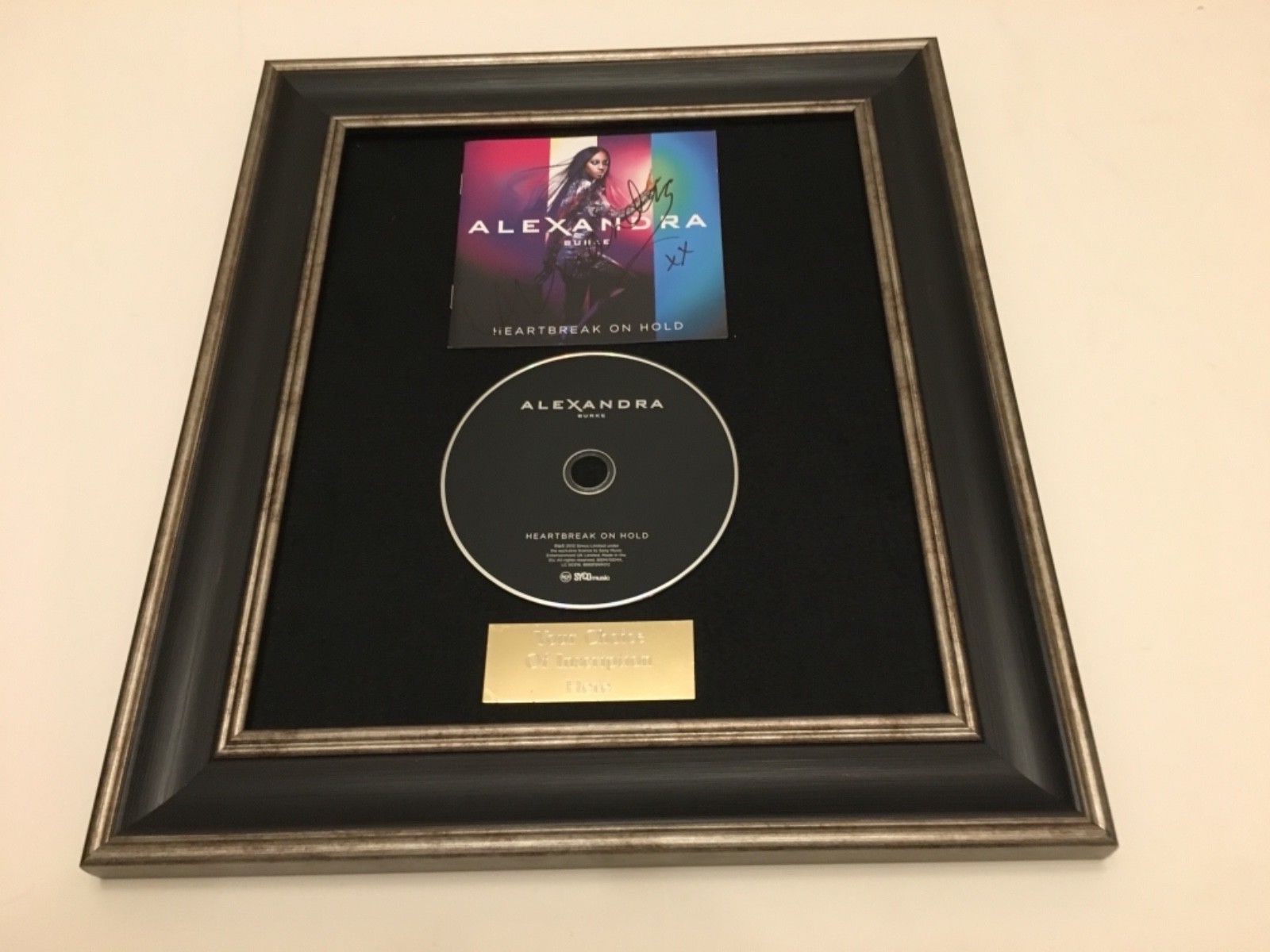 SIGNED/AUTOGRAPHED ALEXANDRA BURKE - HEARTBREAK ON HOLD FRAMED CD ...