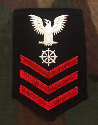 USN RATING BADGE QUARTERMASTER FIRST CLASS; DRESS BLUE FEMALE SIZE | eBay