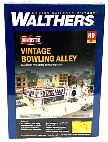 HO Scale Walthers Cornerstone 933-4118 Vintage Bowling Alley Kit | eBay