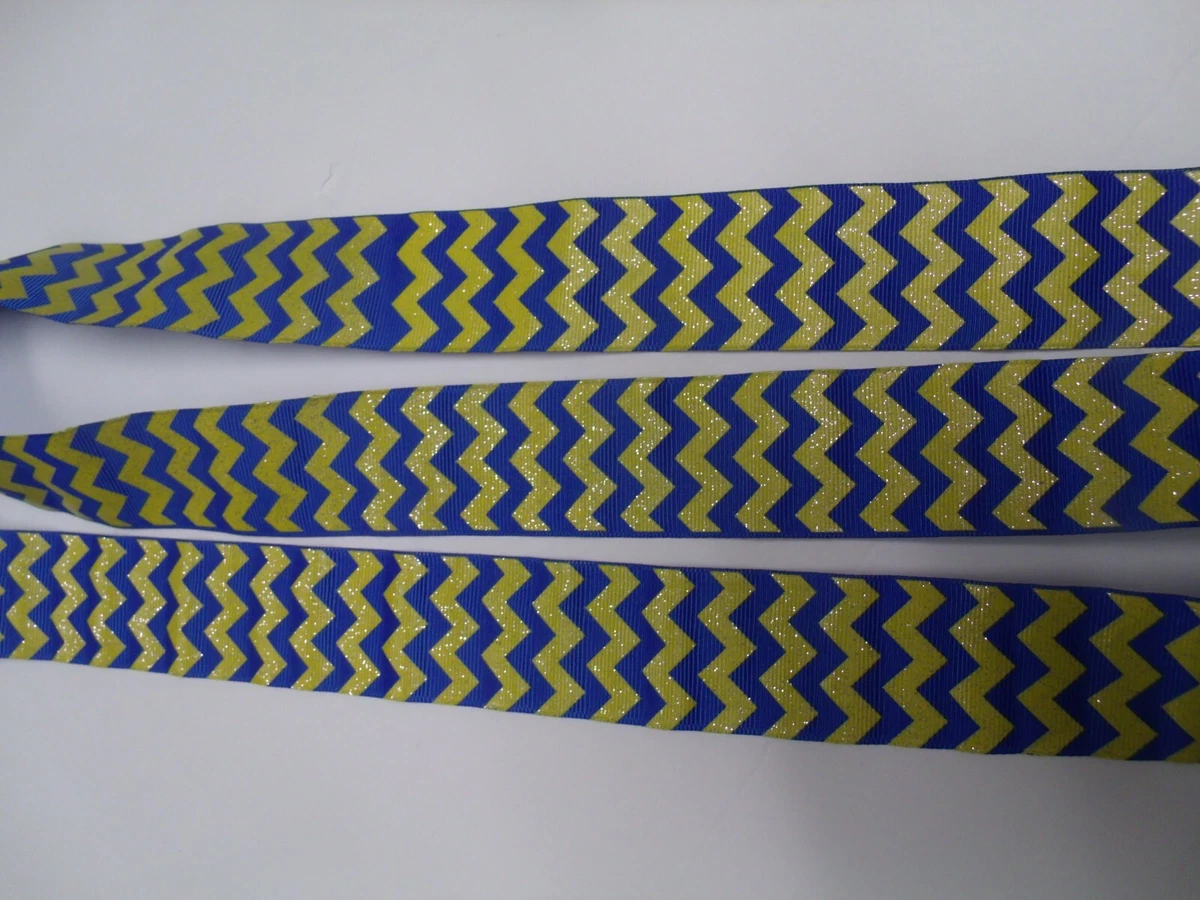 Blue Glitter Chevron Pattern