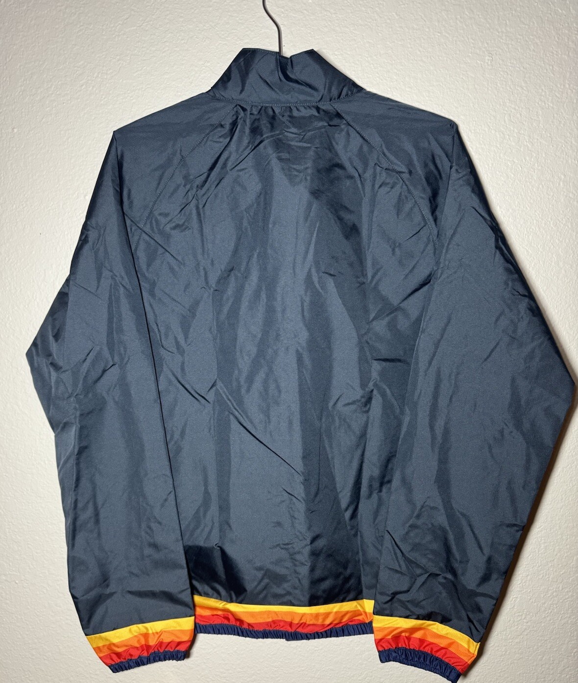 2023 ALDI Gear Collection Navy Blue Rainbow Stripe Windbreaker - Size M ...